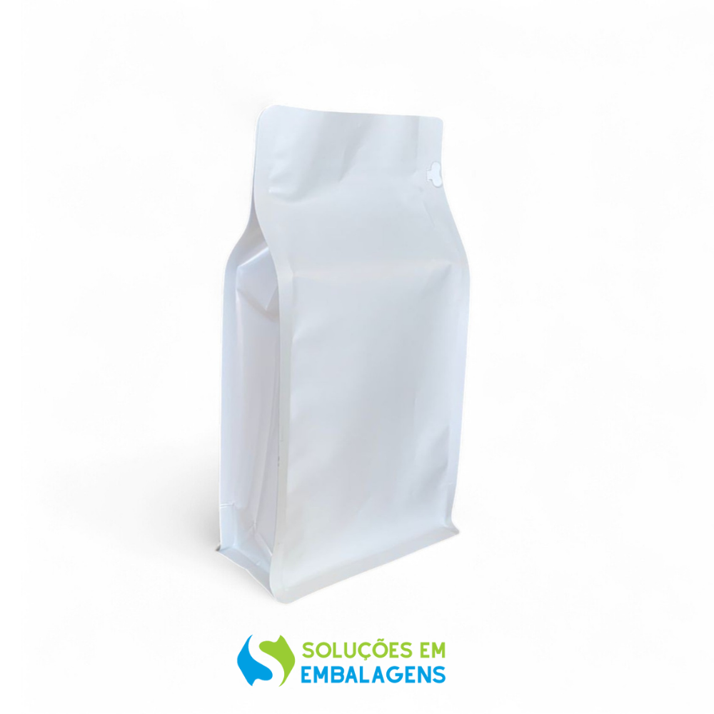 Embalagem para Café 500g Box Pouch Branco com Zip Lock - Soluções em ...