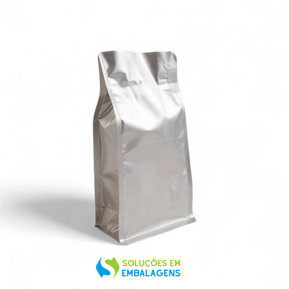Embalagem para Café 250g Box Pouch Prata com Zip Lock - Soluções em ...