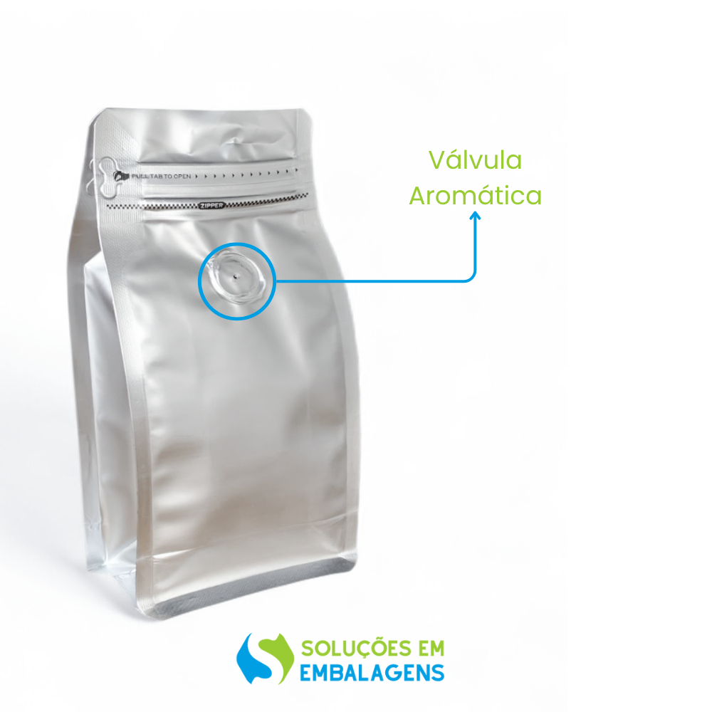 Embalagem para Café 100g Box Pouch Prata com Zip Lock - Soluções em ...