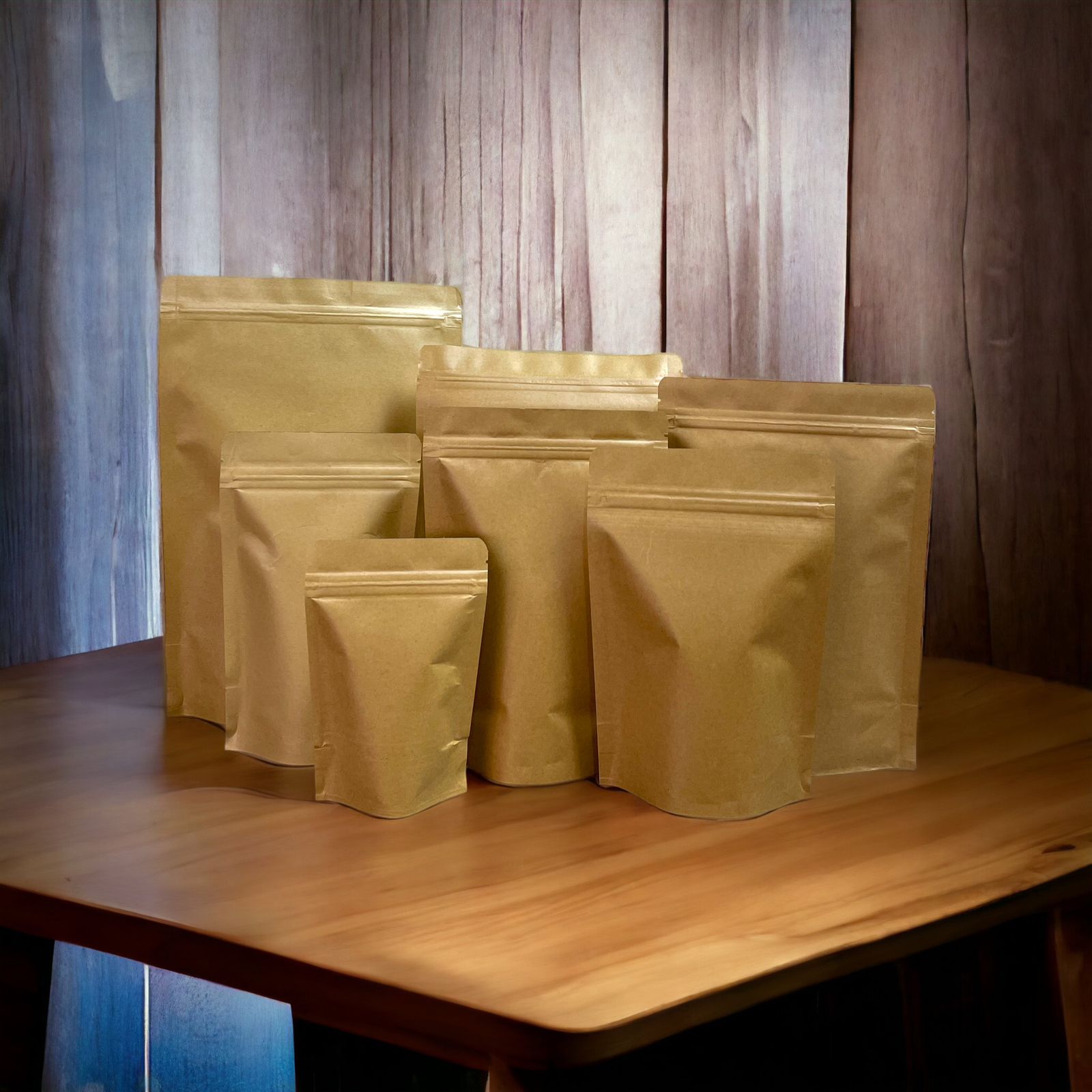 Saco Stand Up Pouch Kraft 12x20 Saco Stand Up Pouch Kraft 12x20