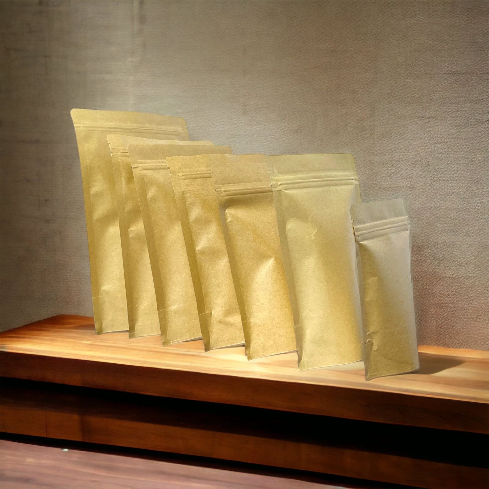 Saco Stand Up Pouch Kraft 12x20 Saco Stand Up Pouch Kraft 12x20