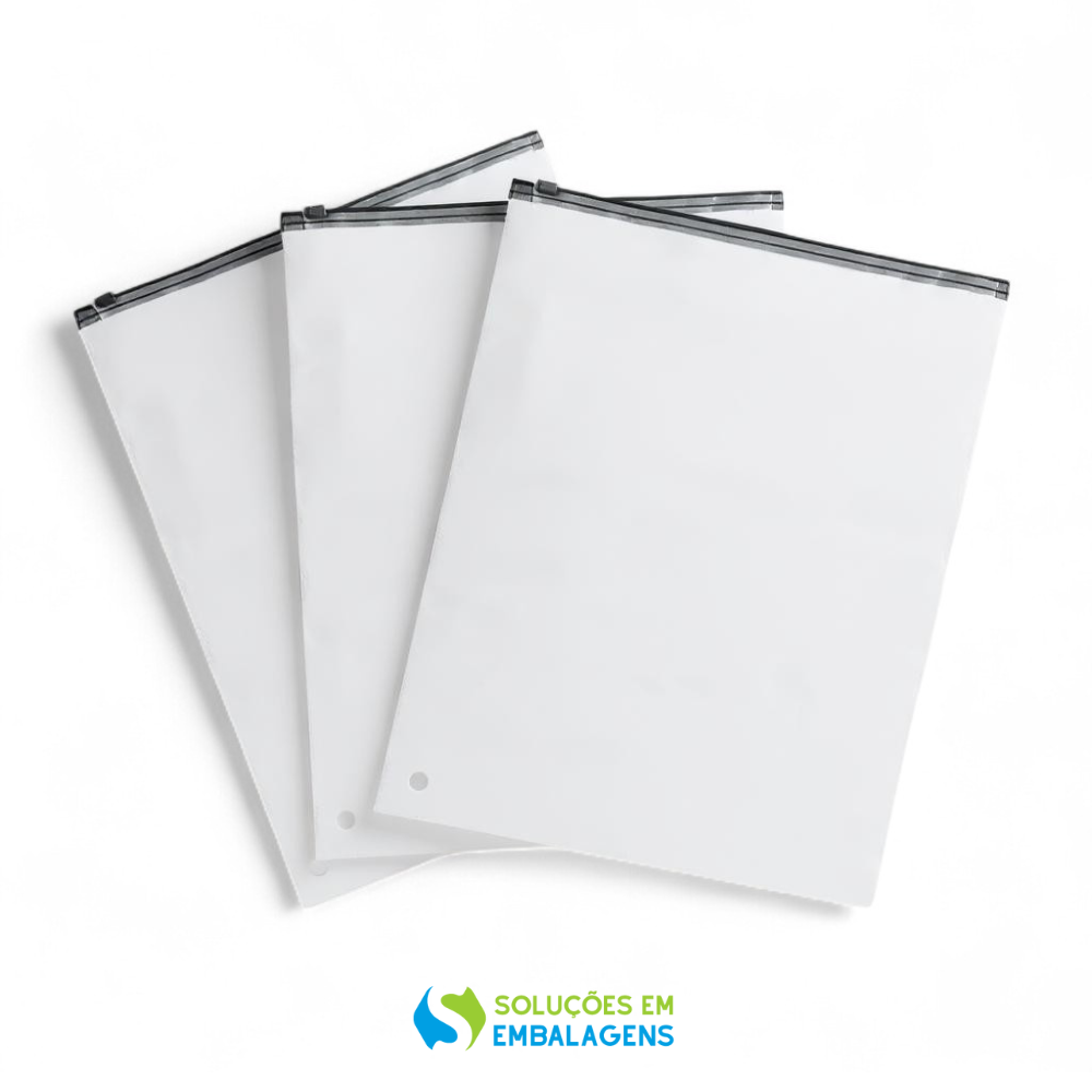 Saquinho Shein Transparente Fosco 25x35 com Zip Trilho - Soluções em ...